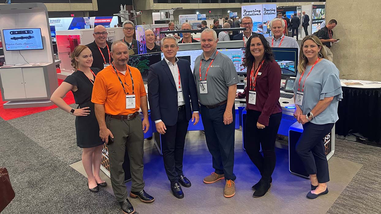 Evans at Distributech International 2023 in San Diego