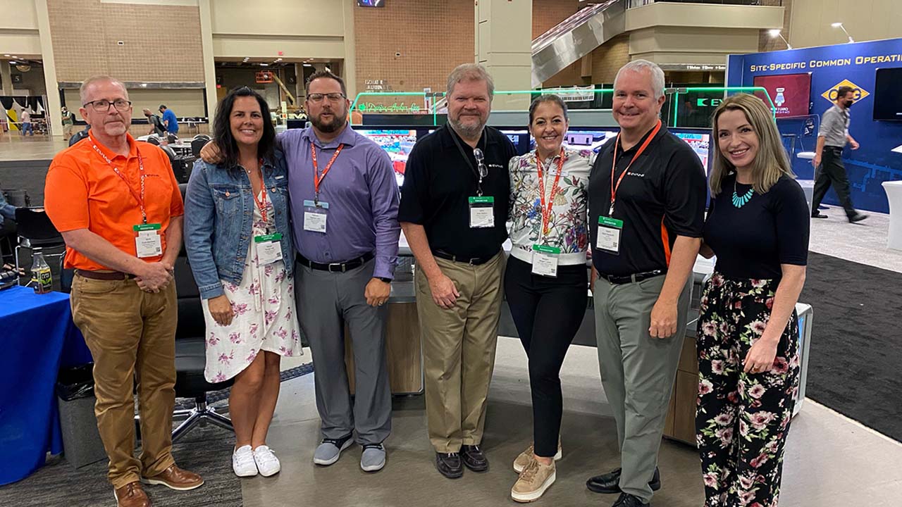 Evans at Distributech International 2023 in San Diego