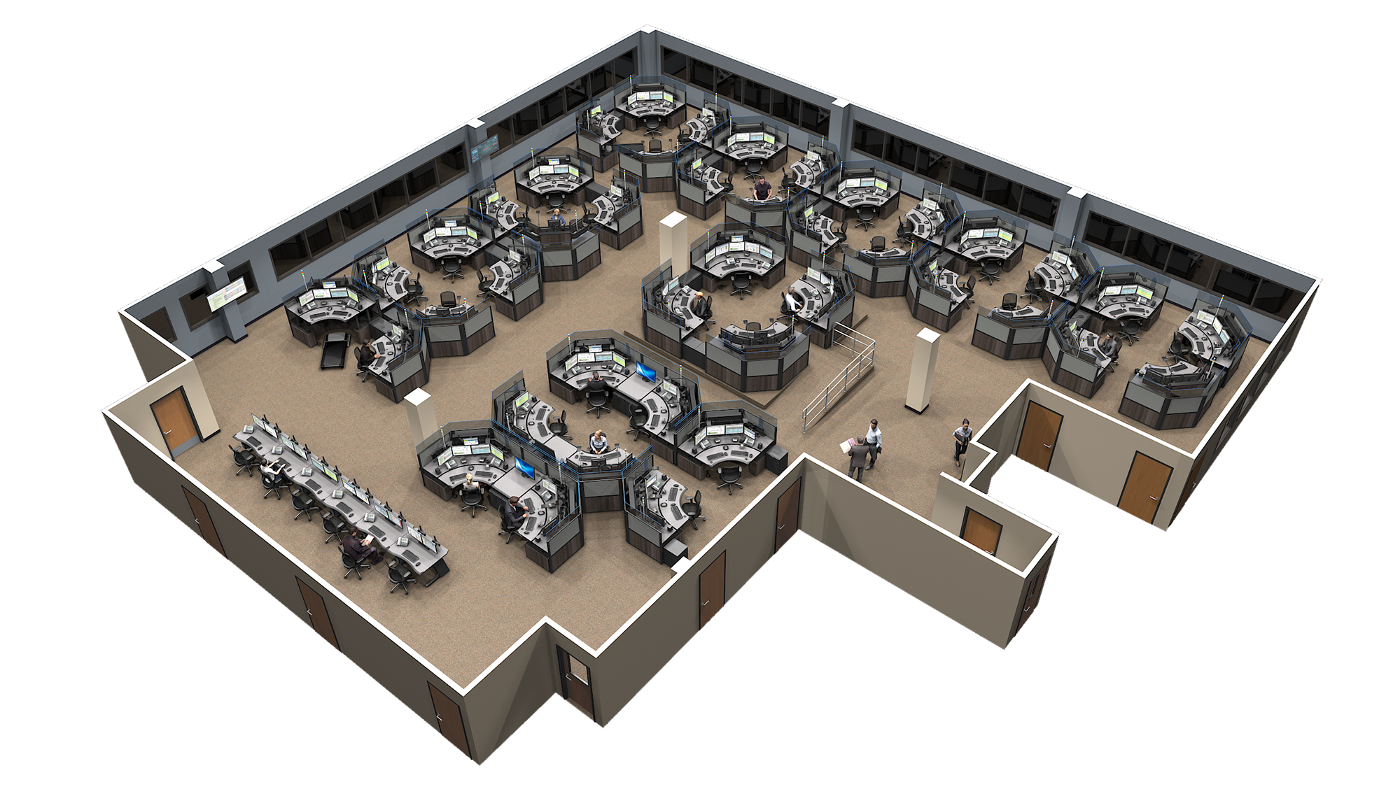 Cyber Security Control Room - Advanced Threat Monitoring Consoles ...