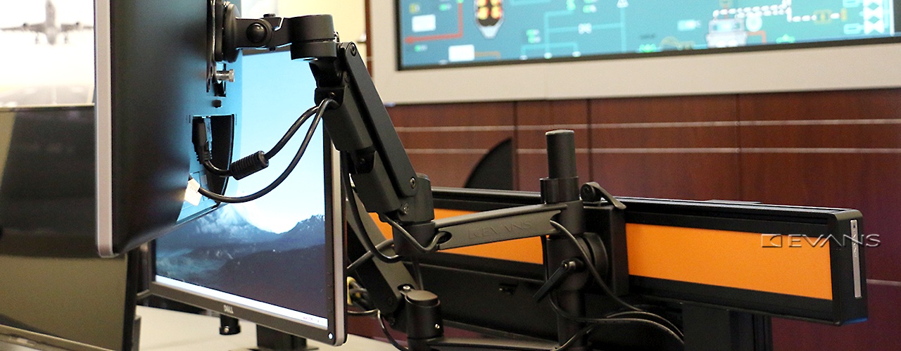 Monitor Mounting Solutions for Consoles: E-Arms for Custom Fit